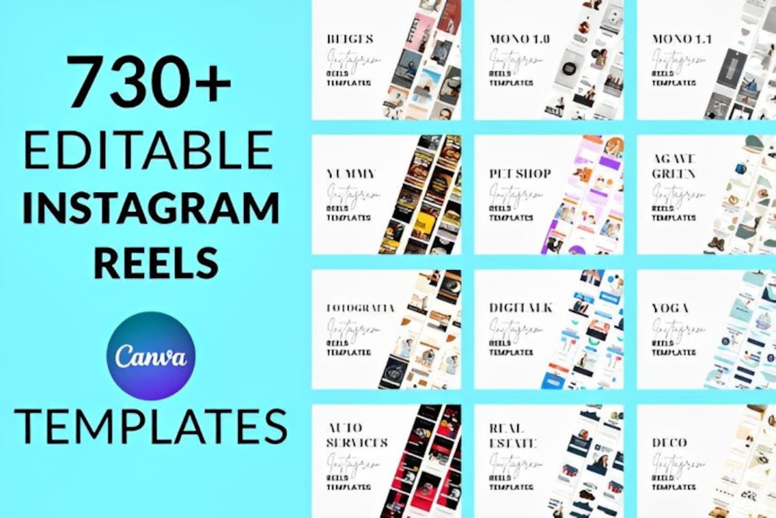 Reels Cover Templates - Canva Templates for Instagram Reels, Stories ...