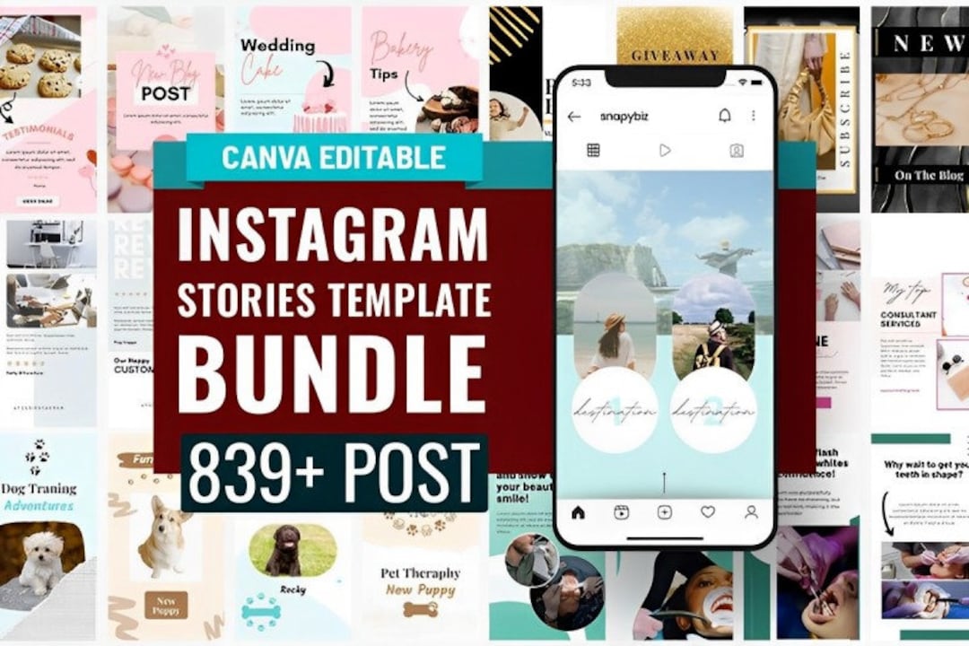 930 Instagram Story Canva Template Bundle Green Neutral - Etsy