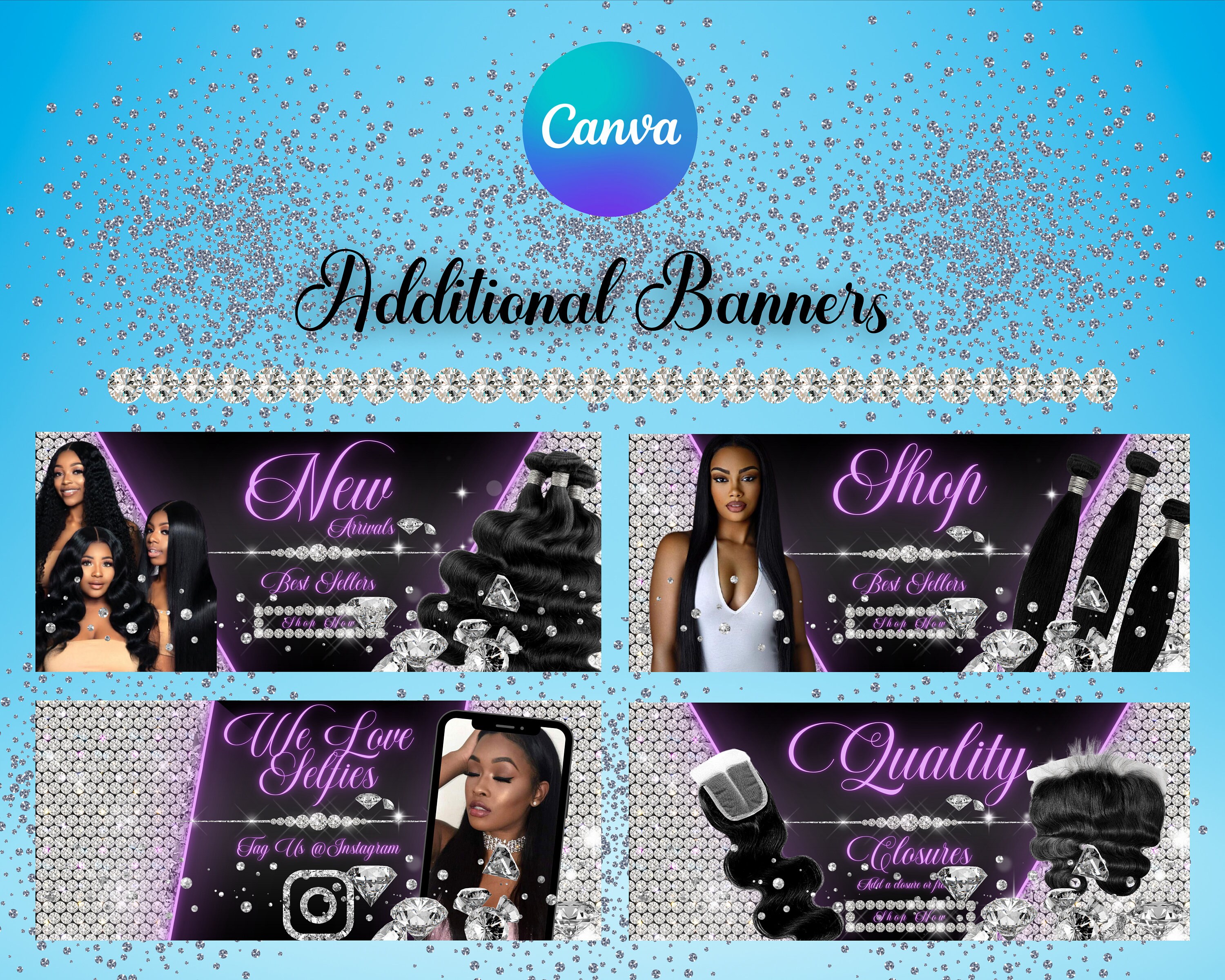 Website Banners, DIY Web Banner Template Design, Shopify Website ...
