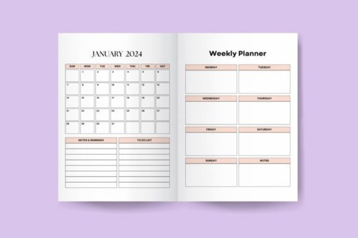 Editable 365 Days 2024 Planner Canva KDP Planner, Goodnotes Planner ...