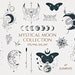 Hand Drawn Mystical Moon Collection Graphic Home Graphics Printable ...