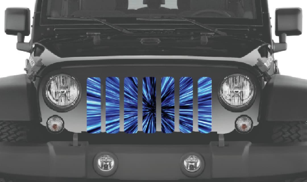 Blue Starburst Grille Insert for Wrangler or Gladiator 1976-2023 Cj Yj ...