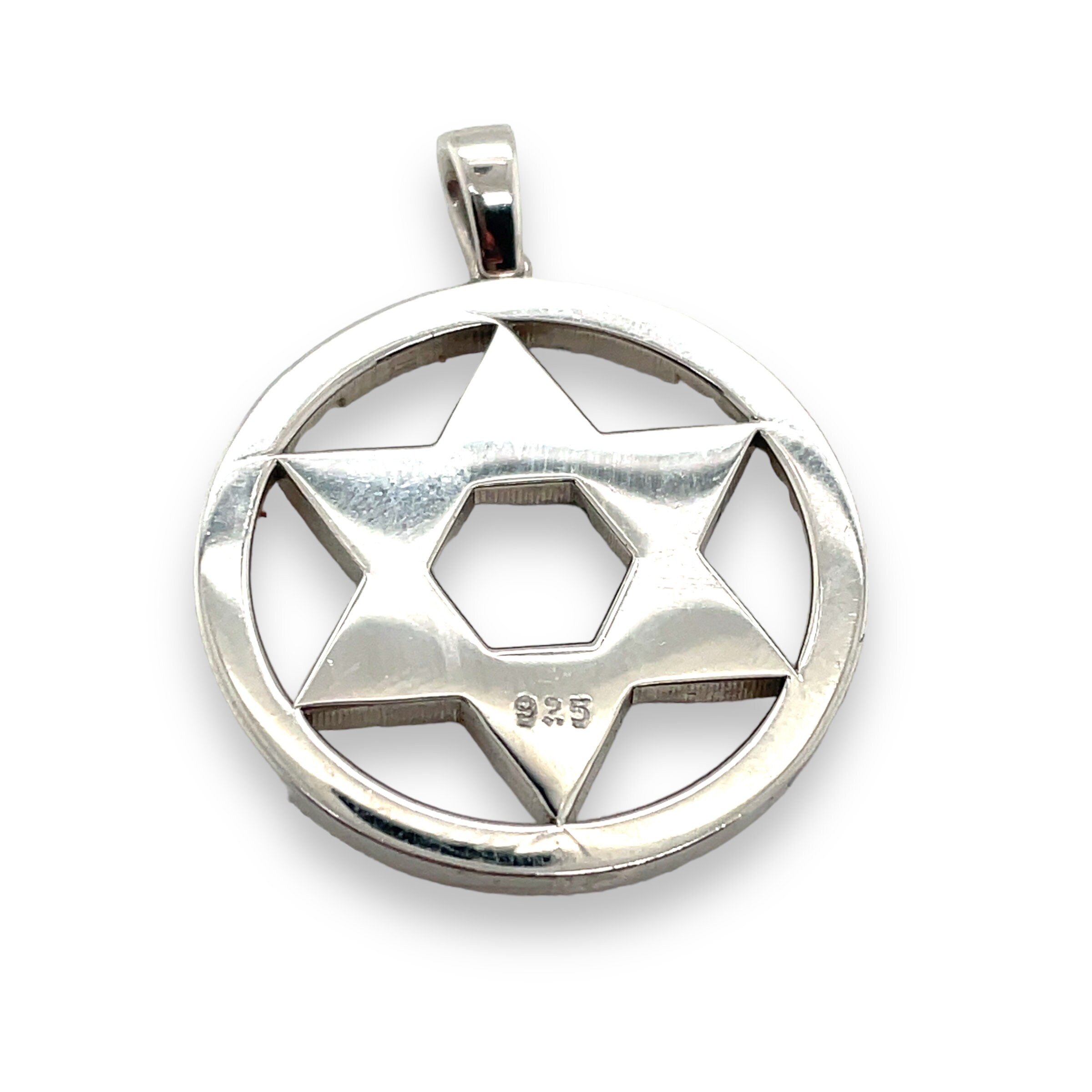 Am Yisrael Chai Pendant Large Size Star of David Designed by - Etsy UK