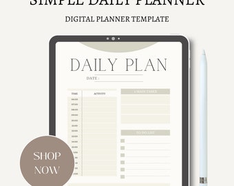 Digital Daily Planner - Etsy