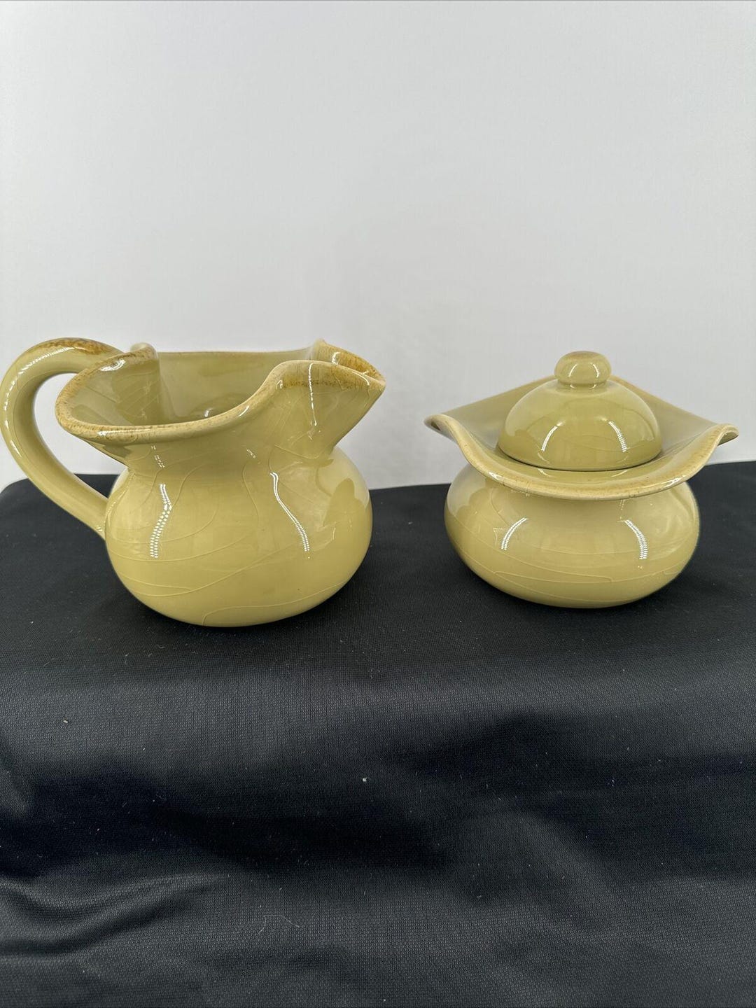 Creamer Pitcher & Sugar Bowl Southern Living at Home Toscana Sage Made ...