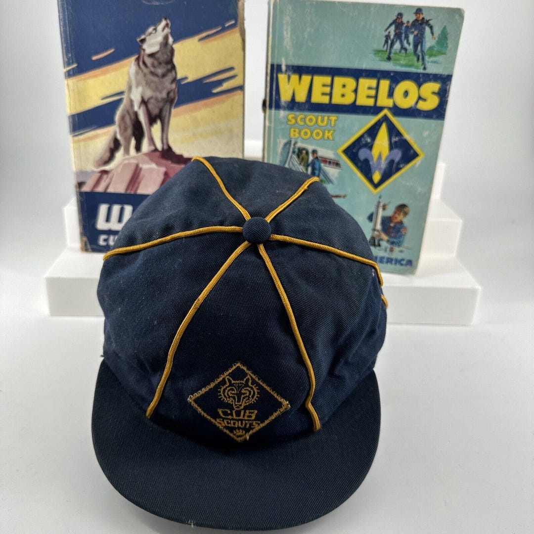 Boy Scouts 1954 Wolf Cub Scout Book 1982 Webelo Book W/cub Scout Hat ...
