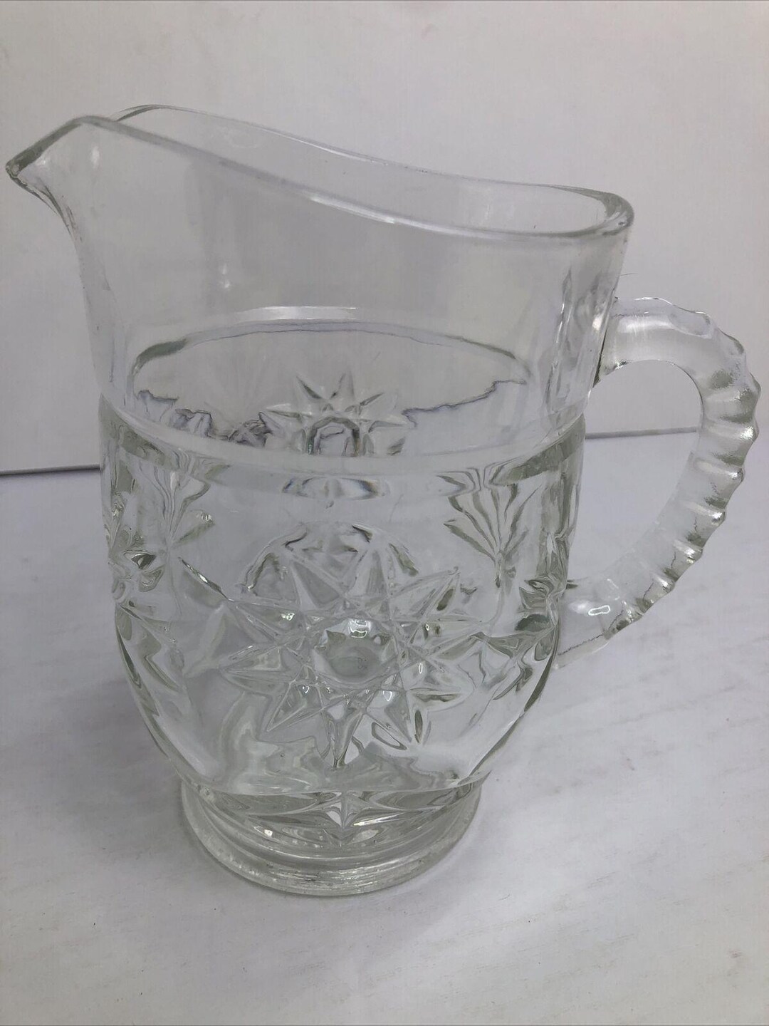 Anchor Hocking Glass Early American Prescut Crystal 18 Oz. Pitcher ...