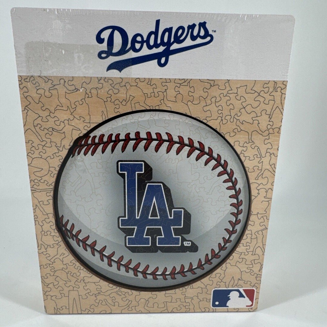 L.A. Dodgers Iconic Wooden Puzzle Size Small 9.8 X 9.8 Inches 150 ...