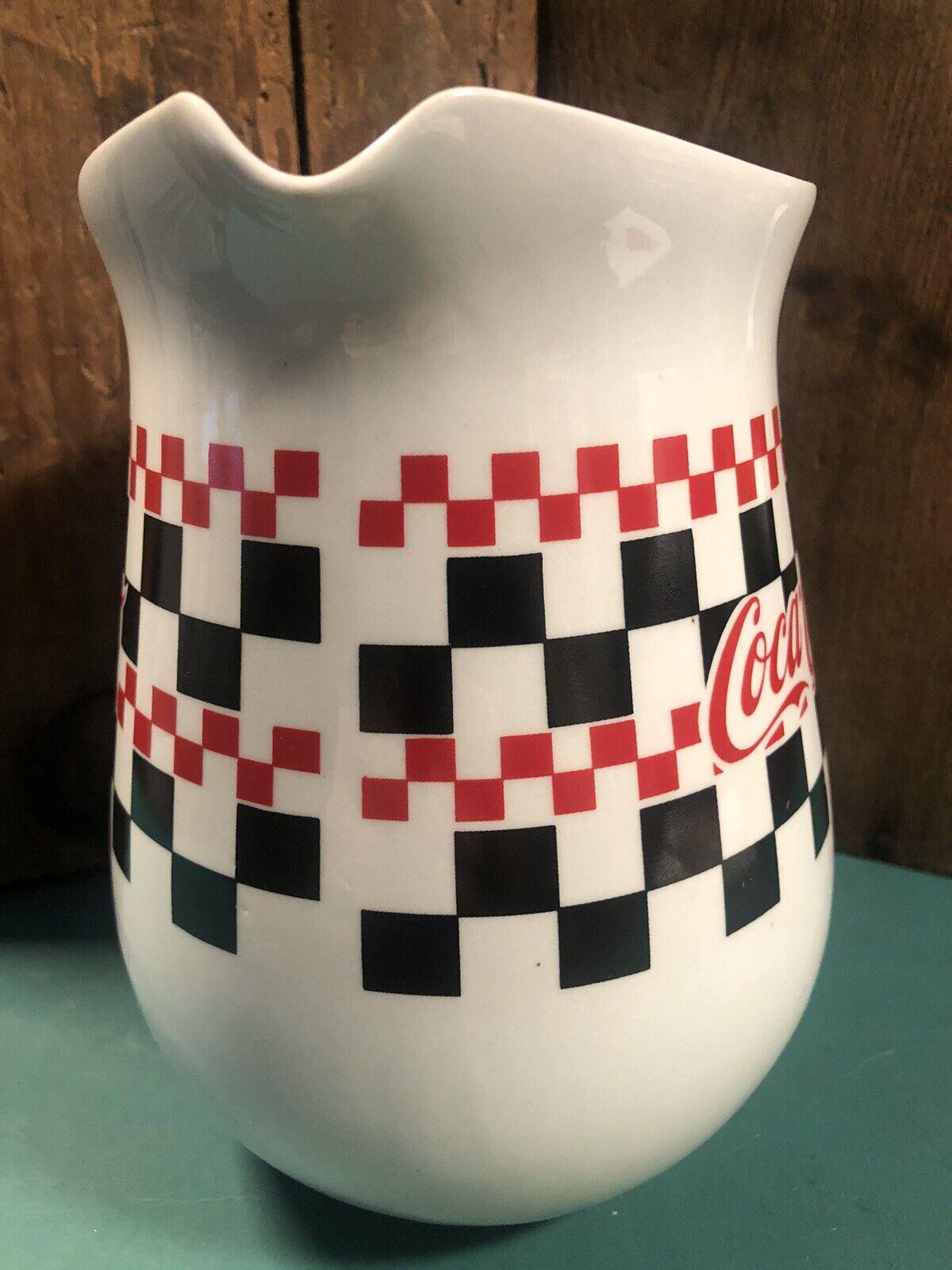Pitcher Coca-cola Checkerboard Coke Drink Container 1996 Gibson - Etsy