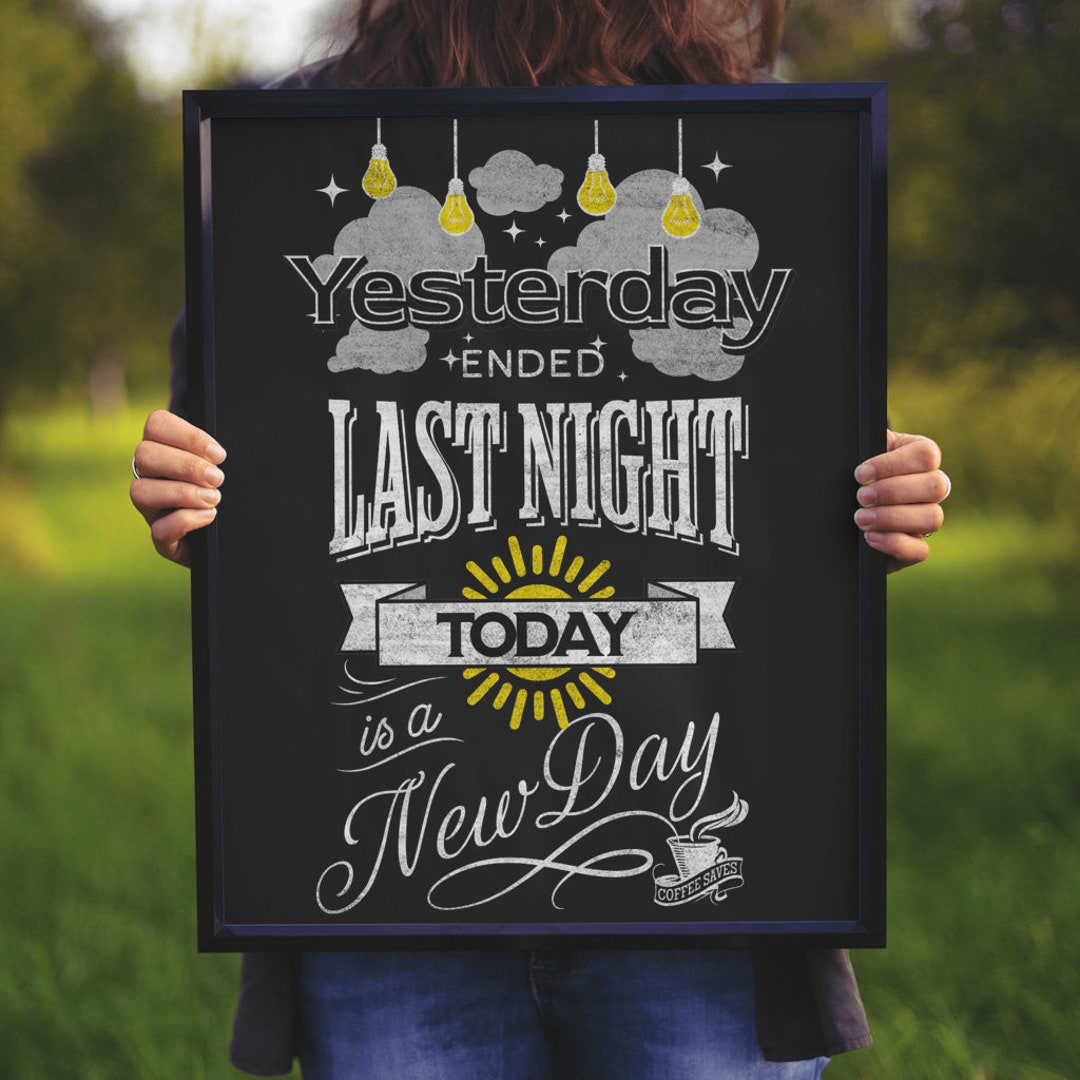 Today is A New Day Poster Digital Download - Etsy