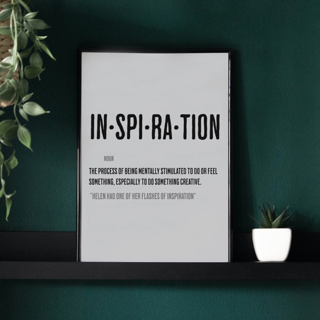 Inspiration Defintion Poster Digital Download - Etsy