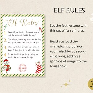 Elf Letters & Elf Rules | Editable Template, Elf Arrival Letter, Elf ...