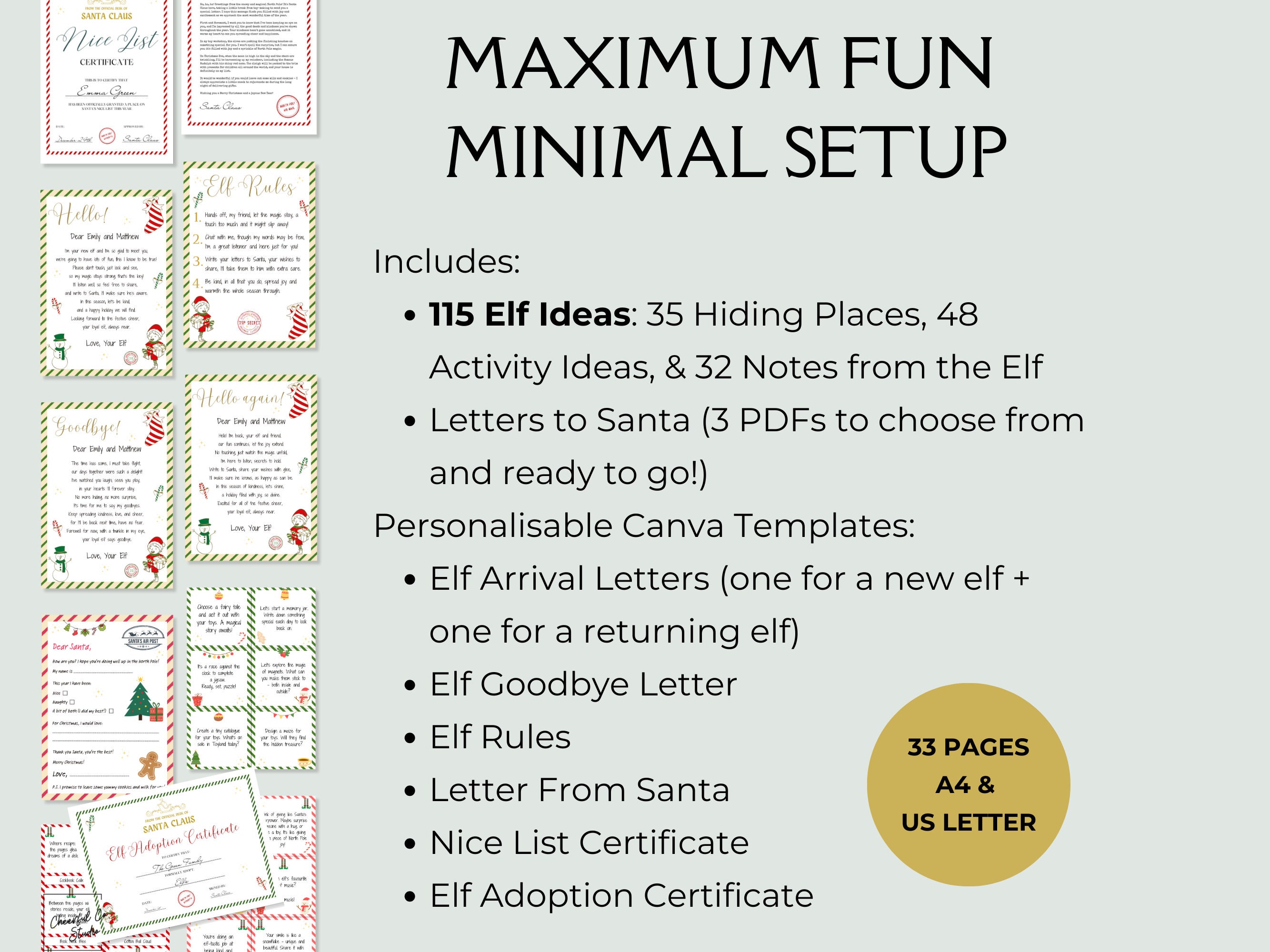 Elf Kit | Printable Elf Ideas, Elf Arrival Letters & Rules, Letter to ...