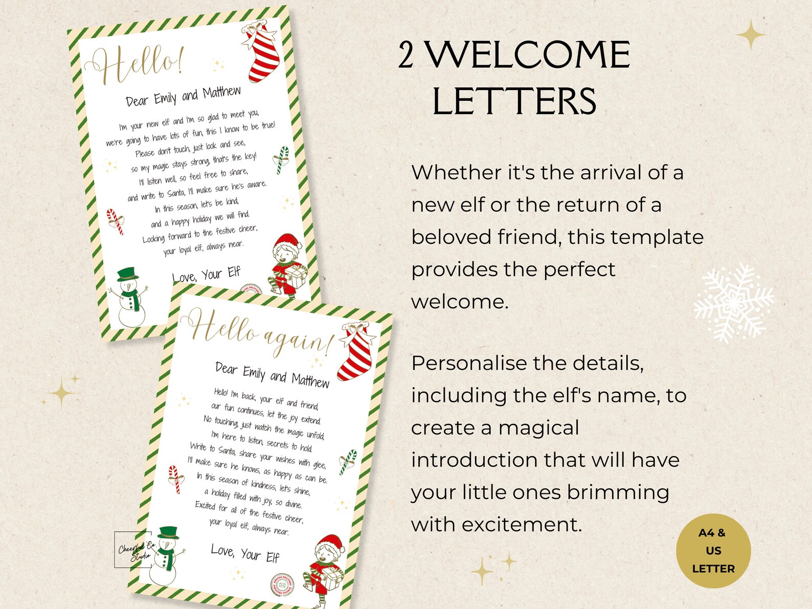 Elf Letters & Elf Rules | Editable Template, Elf Arrival Letter, Elf ...