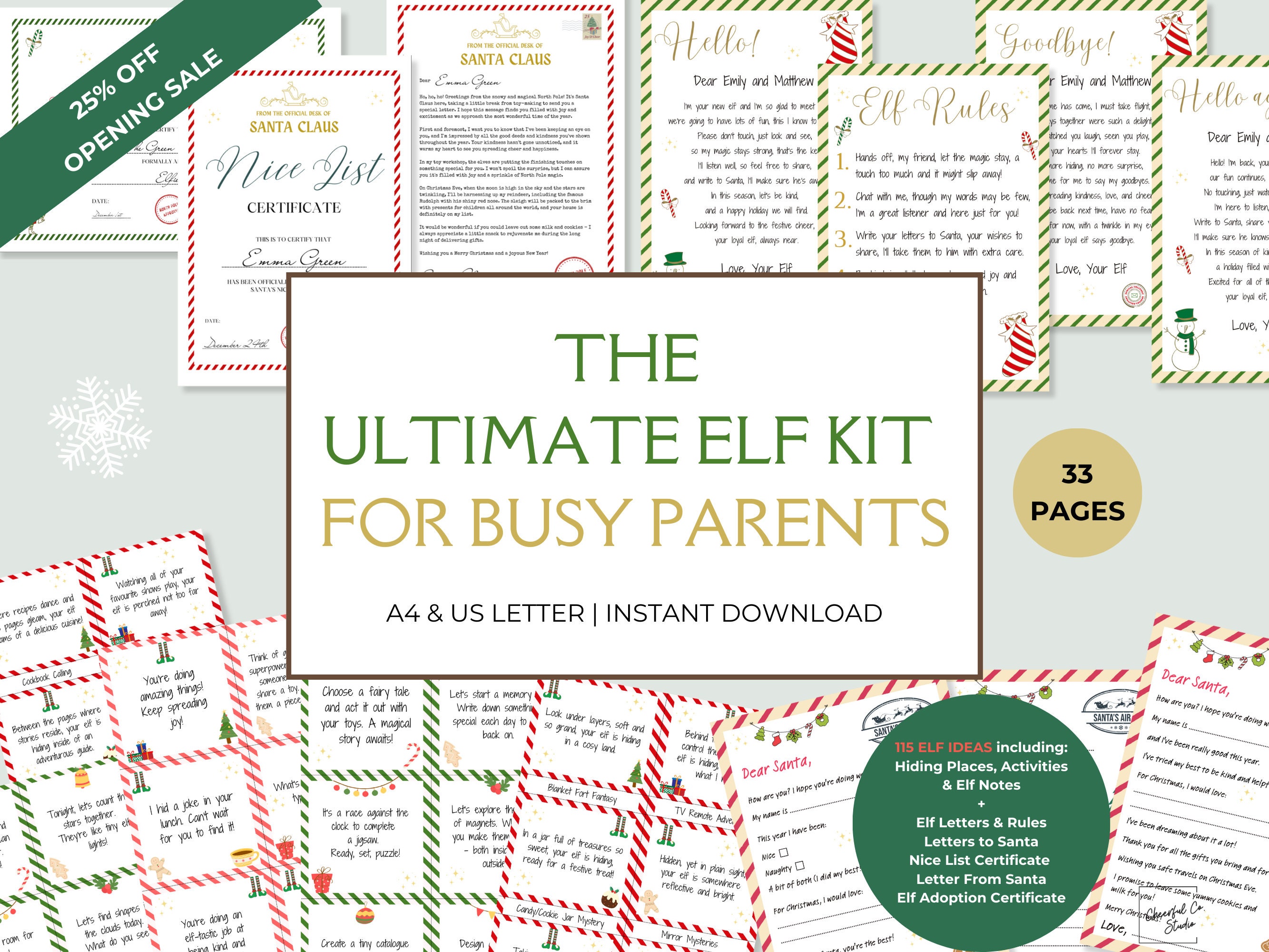 Elf Kit Printable Elf Ideas, Elf Arrival Letters & Rules, Letter to ...