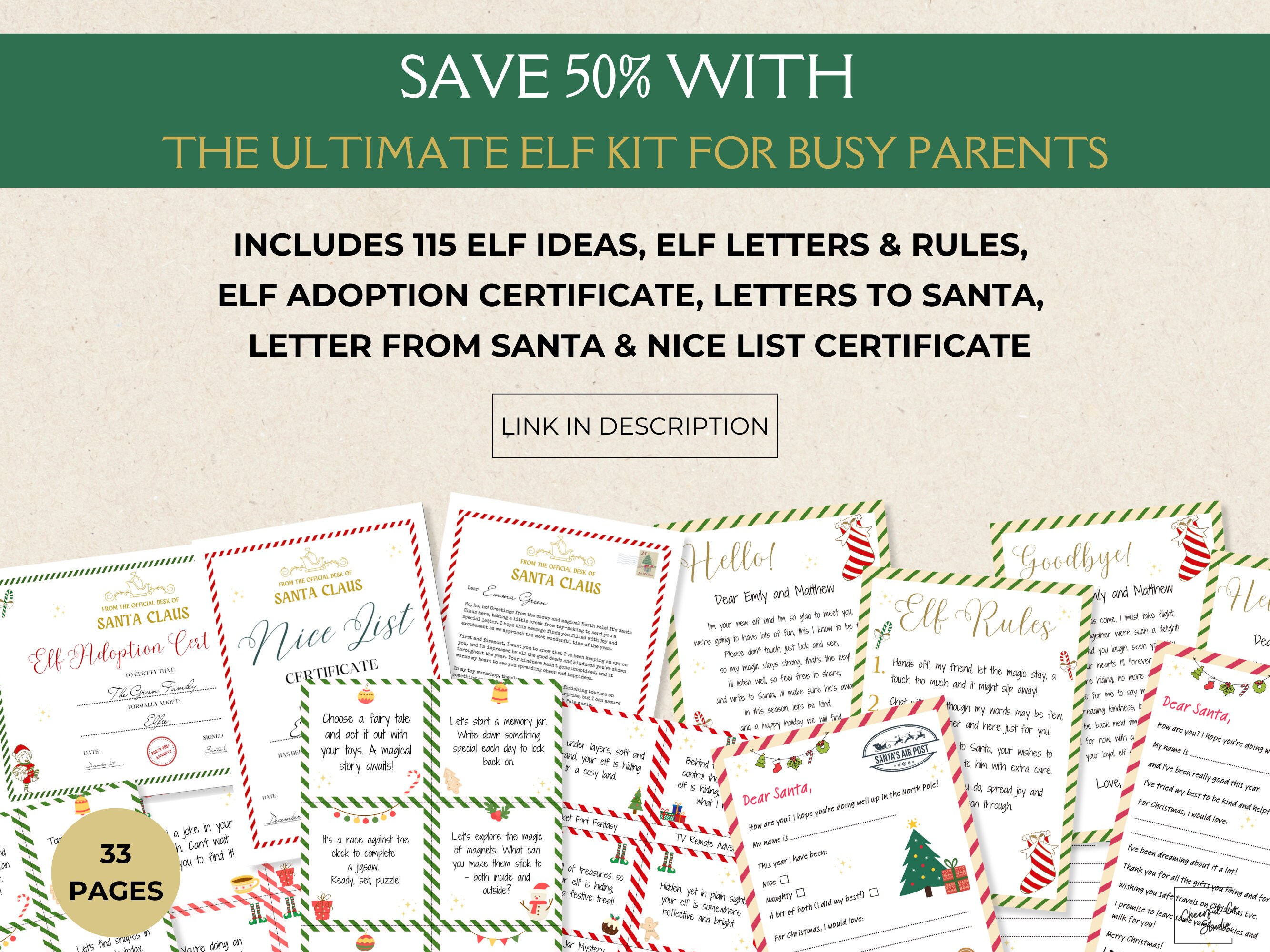 Elf Letters & Elf Rules | Editable Template, Elf Arrival Letter, Elf ...