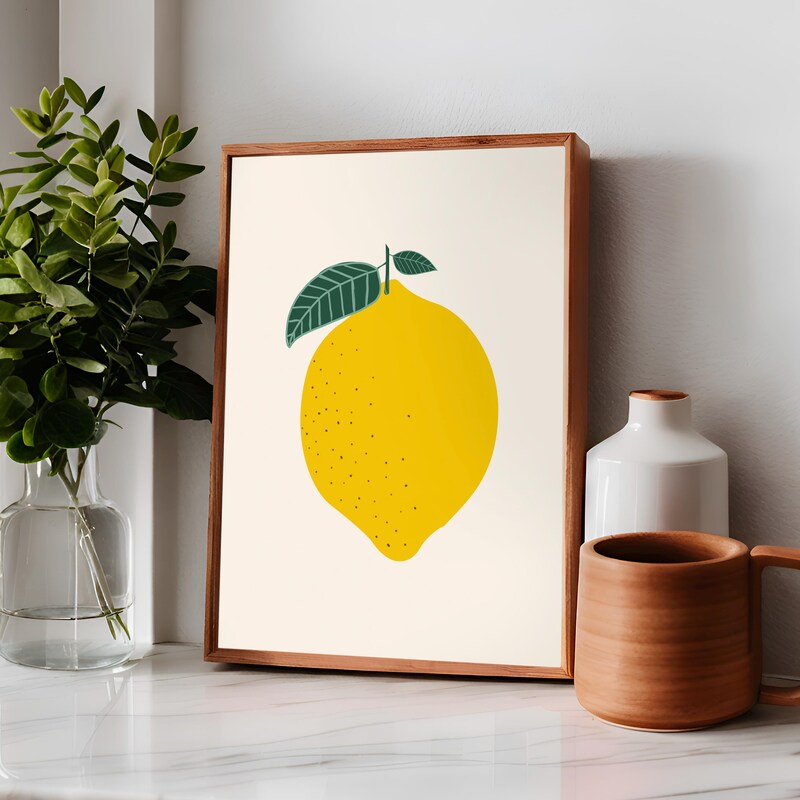 Lemon Print - Etsy