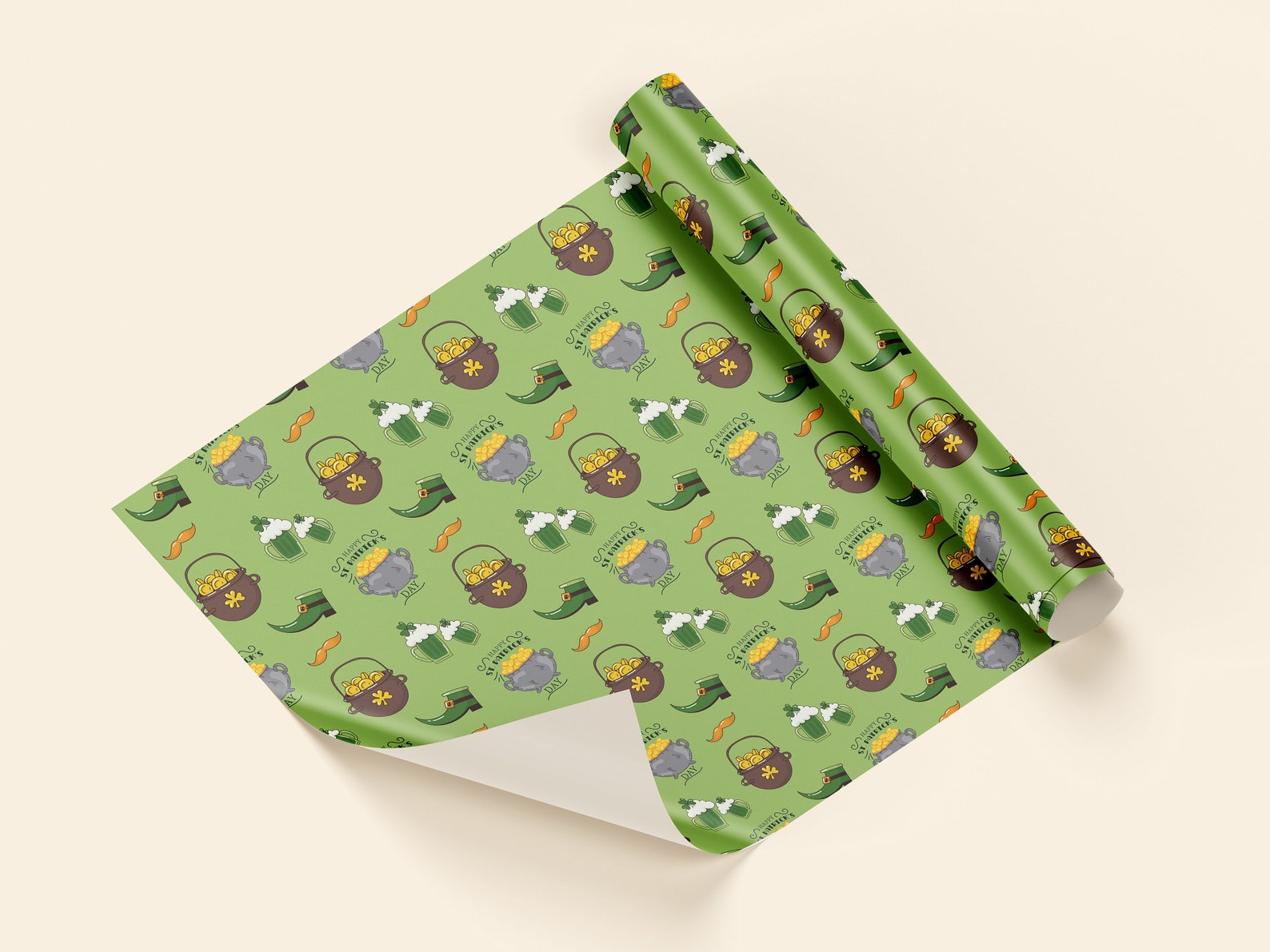 St.patrick’s Day Digital Papers, Green Digital Paper, St Patrick's Day ...