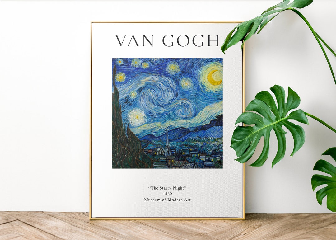Starry Night by Vincent Van Gogh, the Starry Night Poster, Van Gogh ...