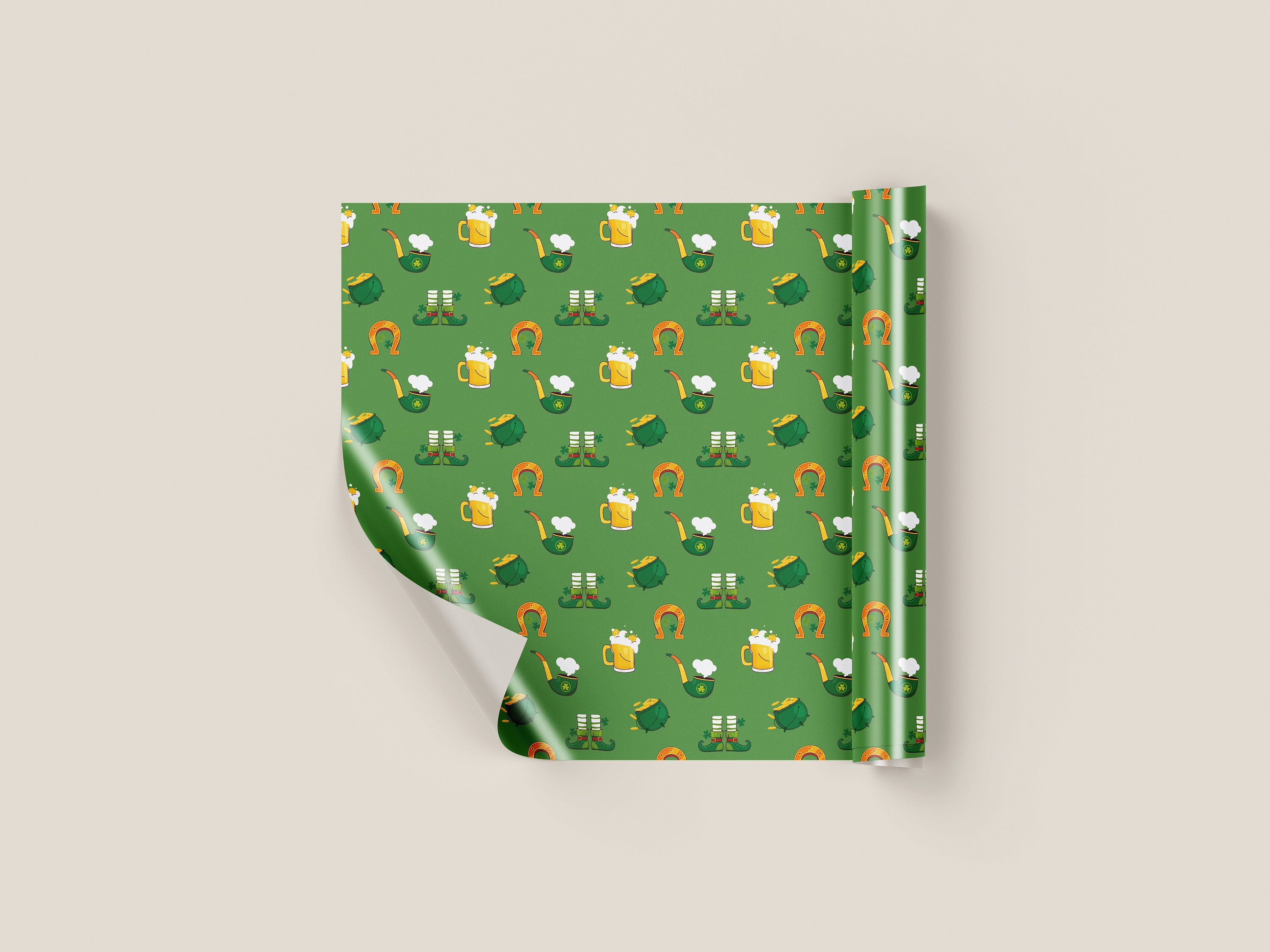 St.patrick’s Day Digital Papers, Green Digital Paper, St Patrick's Day ...