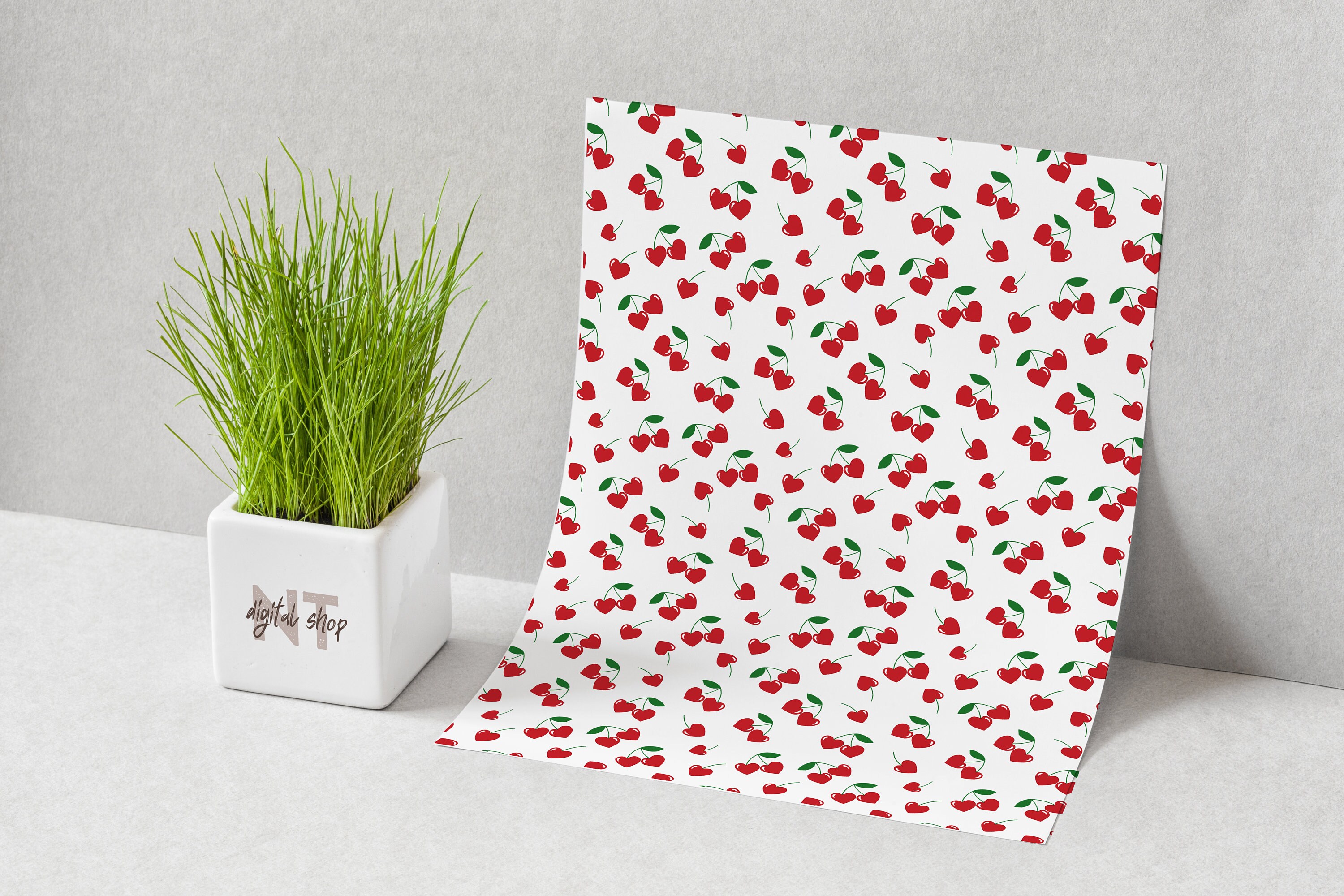 24 Valentine's Day Digital Papers, Valentine Hearts Seamless Digital ...