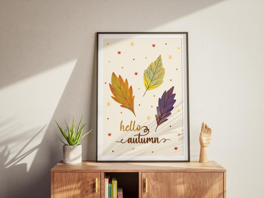 Fall Art Print, Cozy Autumn Printables Wall Art, Trendy Fall Wall Decor ...