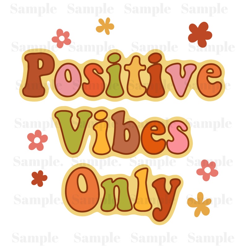 Positive Vibes Only PNG Clipart | One PNG | Transparent Background ...