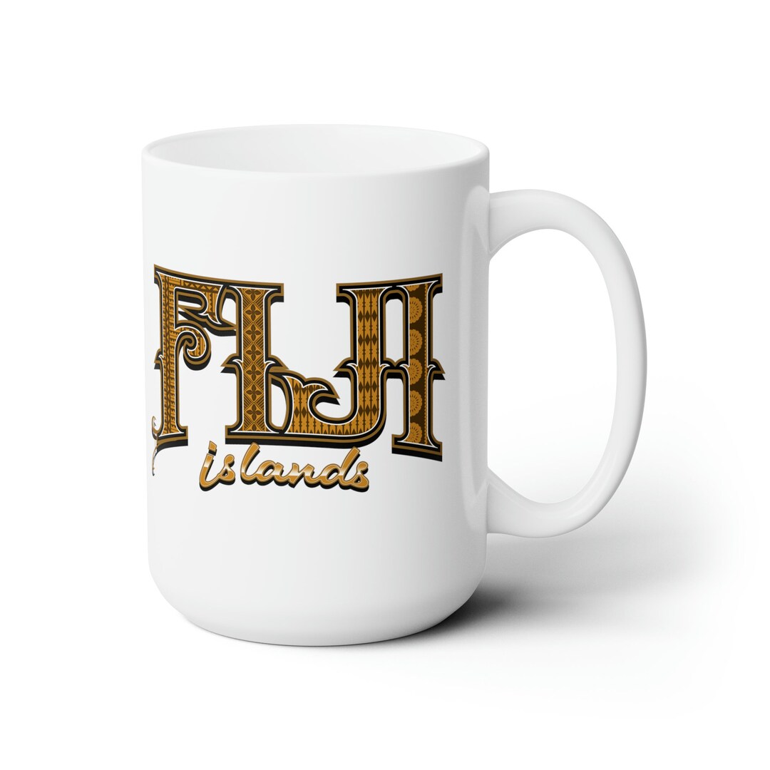 FIJI ISLANDS Mug, 15oz Fiji Ceramic Mug Coffee Tea Bula Nation Coffee ...