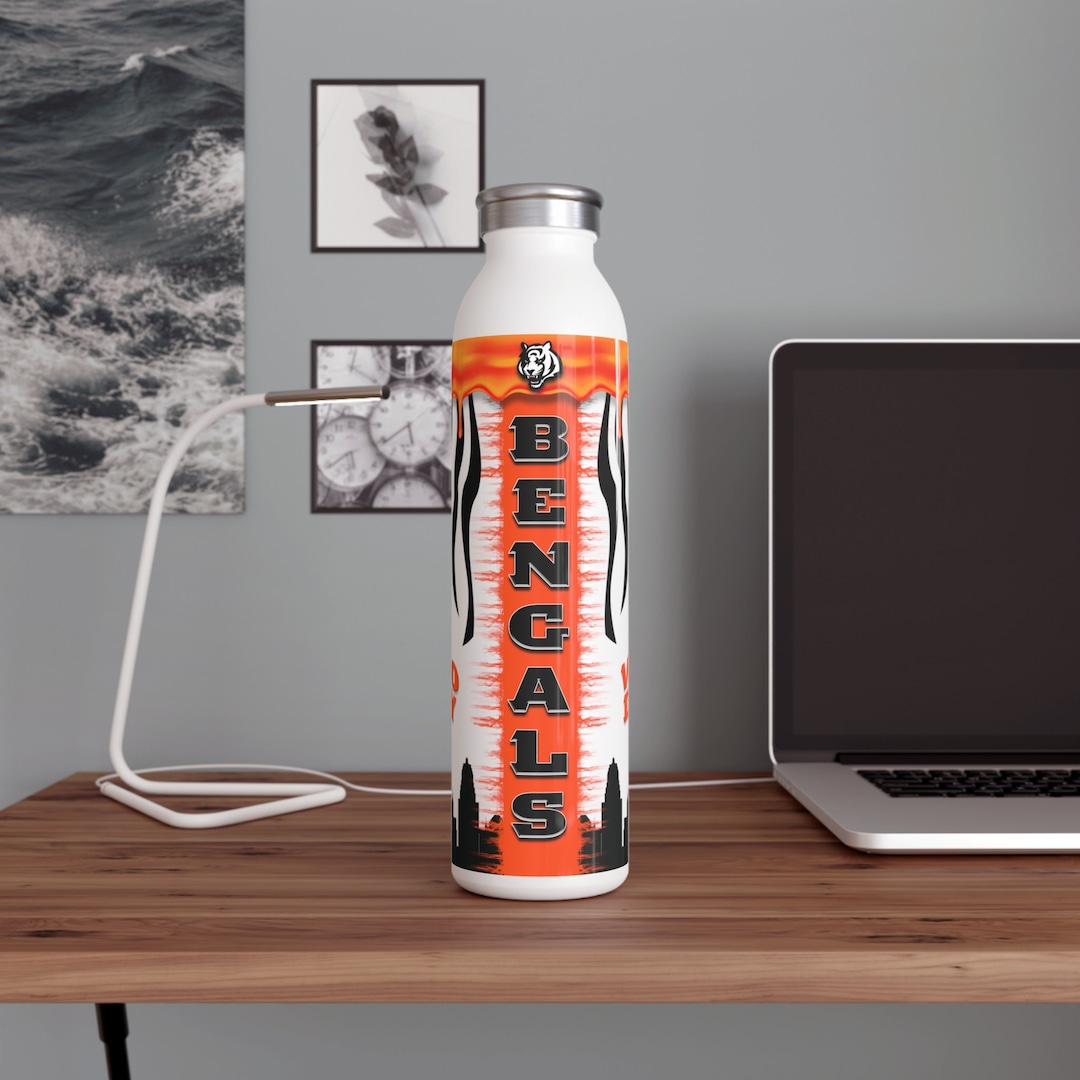 Bengals Slim Water Bottle, Bengals Water Bottle 20oz Bengals, Gifts for ...