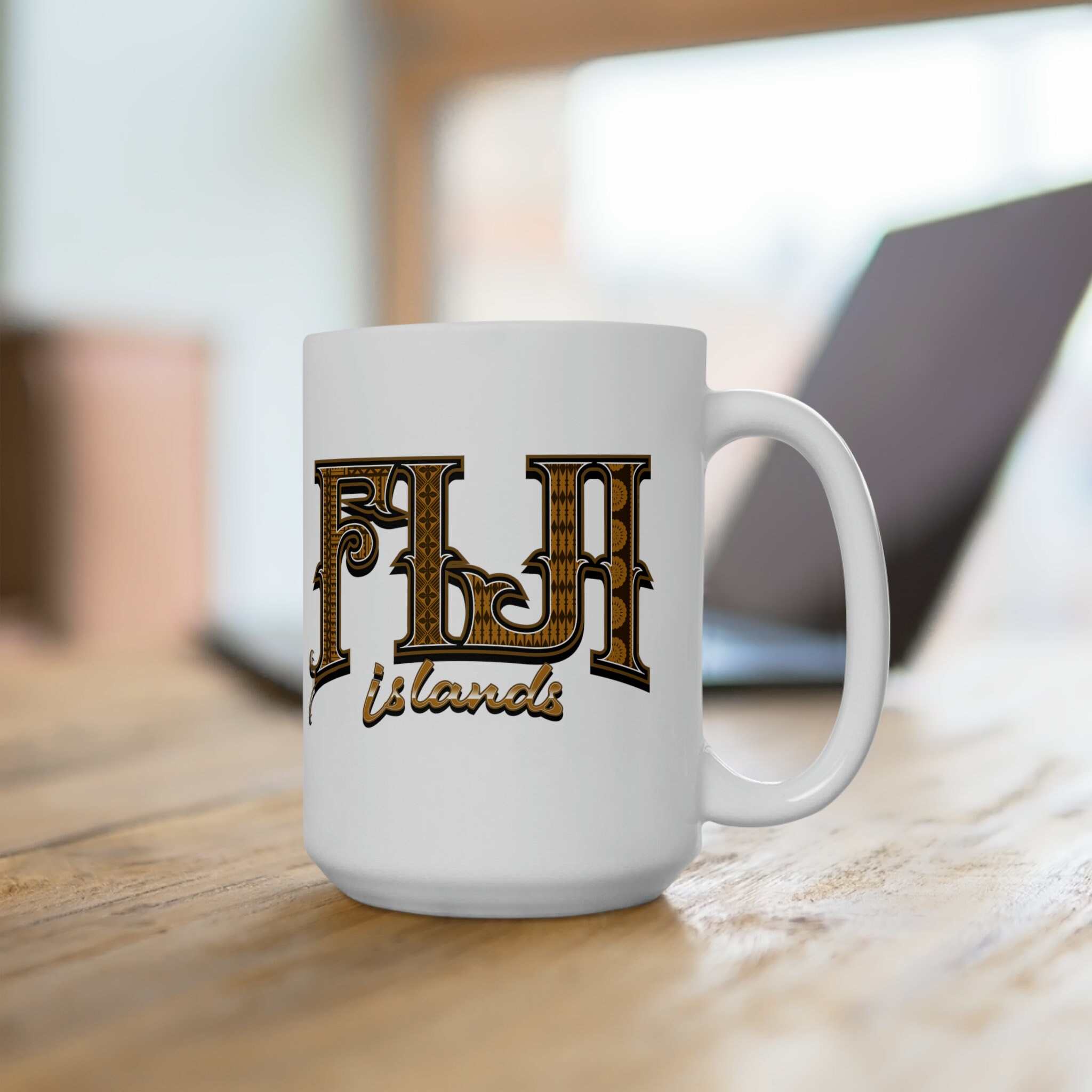 FIJI ISLANDS Mug, 15oz Fiji Ceramic Mug Coffee Tea Bula Nation Coffee ...