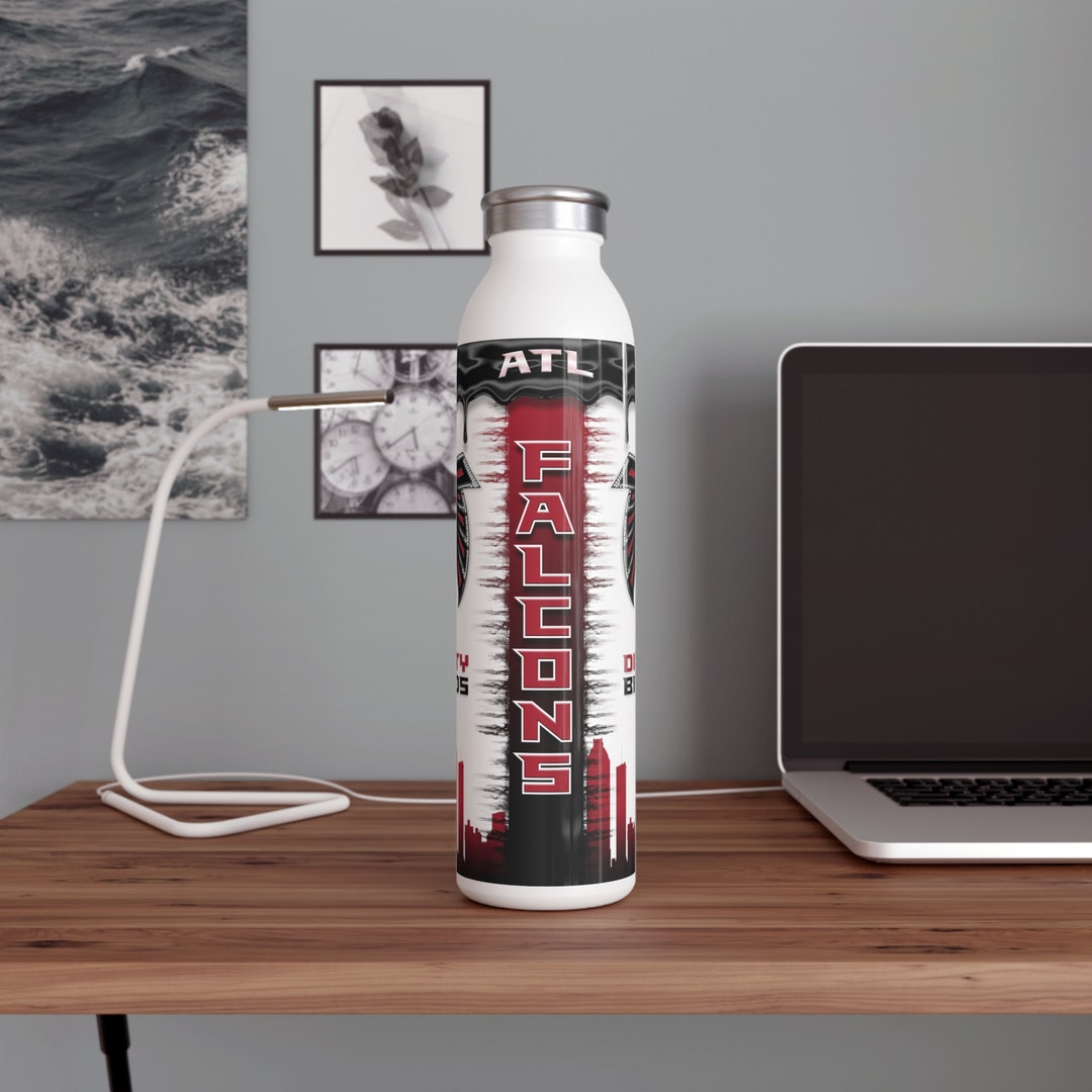 Falcons Slim Water Bottle, Falcons Water Bottle 20oz, Gifts for Him - Etsy