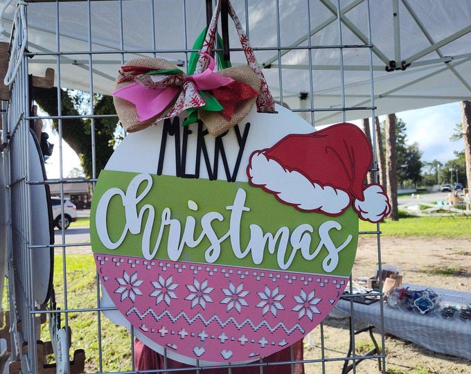 Holiday Santa Hat Décor Christmas Decor Christmas Santa Hat Decor ...