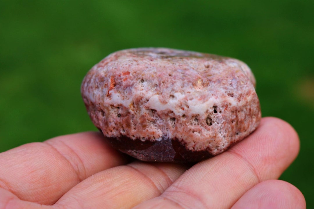 Agatized Quartz Breccia Sandwich, 3.99oz Naturally Water Tumbled in ...