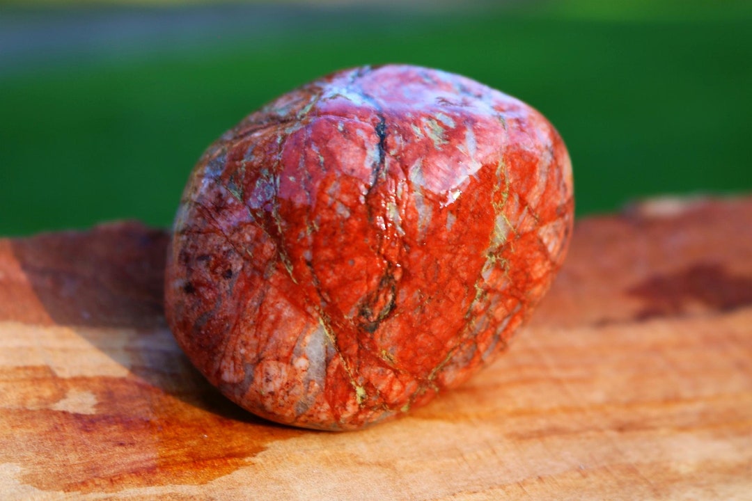Red Unakite, 5.47oz Naturally Water Tumbled, Lake Superior Rocks, Great ...