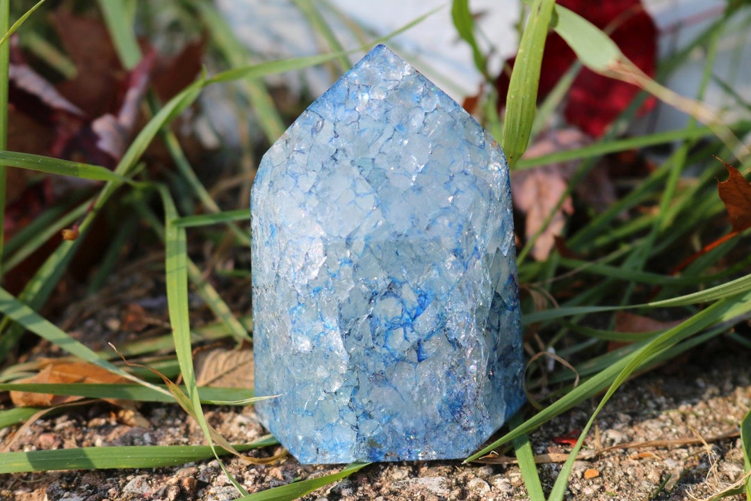 Large Quartz Point Channeler Point Crystal crackle Quartz 9.1oz 3 Tall ...