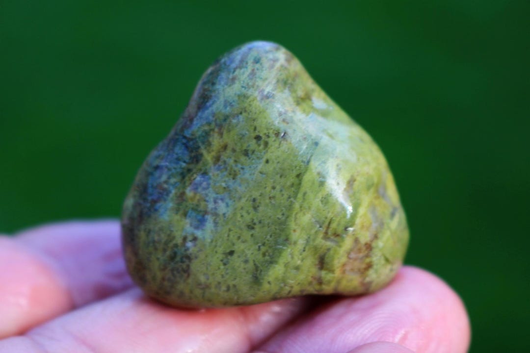 Gorgeous Epidote Stone, 1.48oz Nice Sized, Naturally Water Tumbled ...