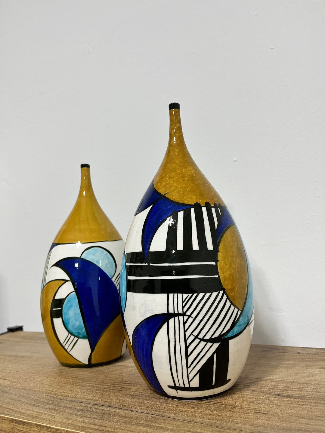 Modern Ceramic Vase , Handmade Ceramic V-vase ,unique Vase, Tile ...