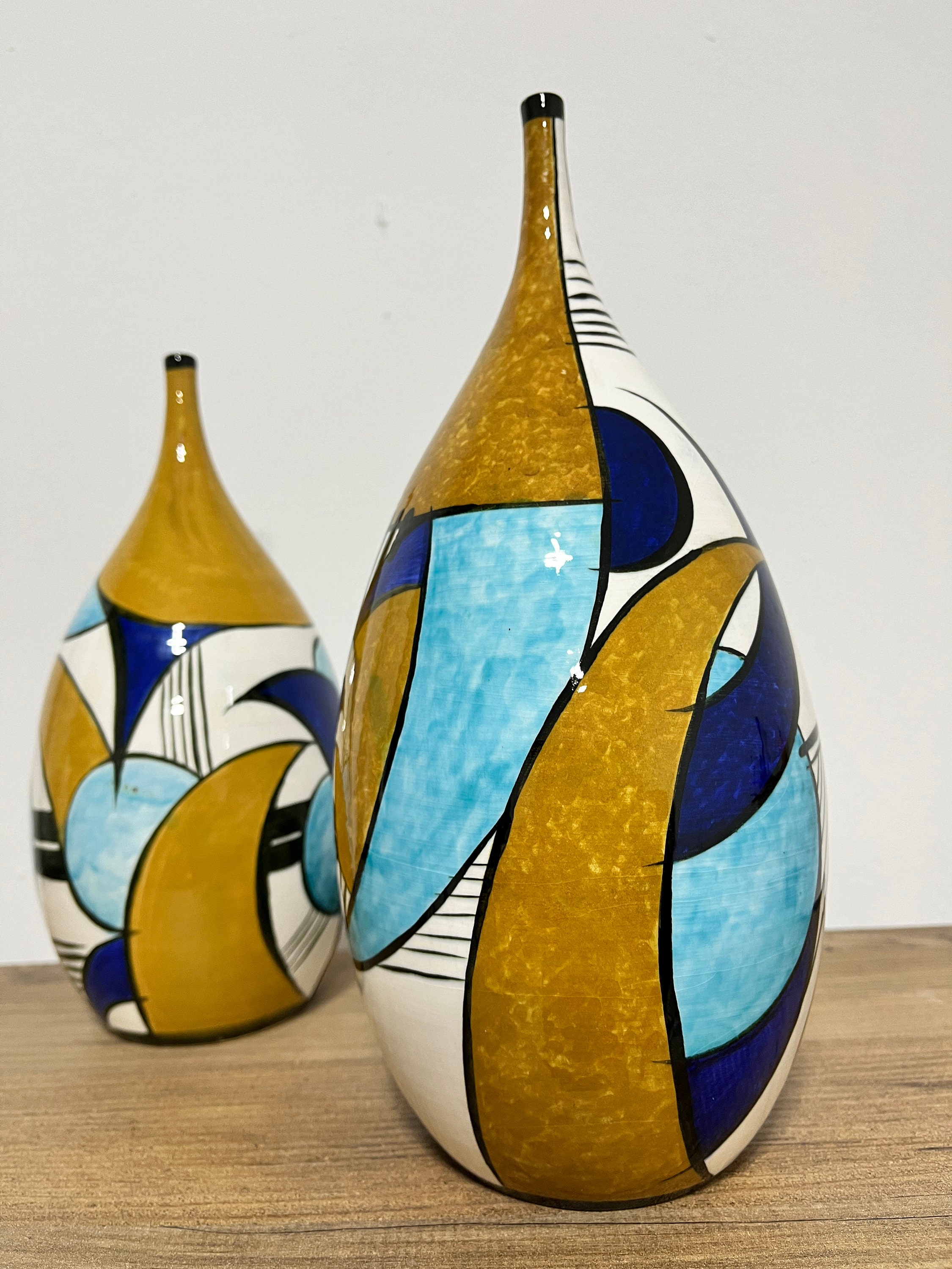 Modern Ceramic Vase , Handmade Ceramic V-vase ,unique Vase, Tile ...