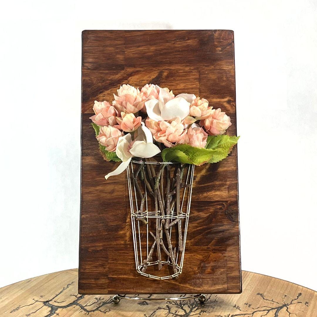 Floral String Art Vase Wall Hanging Home Decor Sale - Etsy