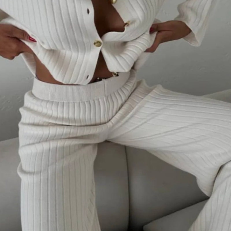 Knitted Two Piece Set for Women - Etsy