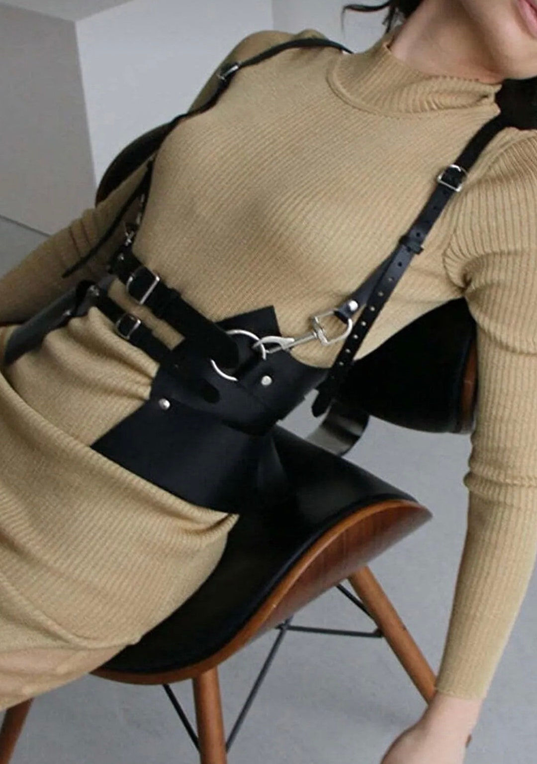 Leather Belt,waist Belt,designer Belt,minimalist Belt,chest Harnest ...
