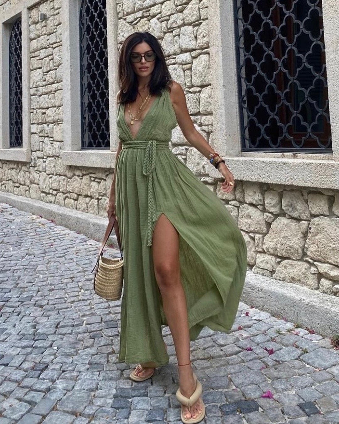 Goddess Dress,long Summer Dress,cleopatra Costume,egyptian Dress,linen ...