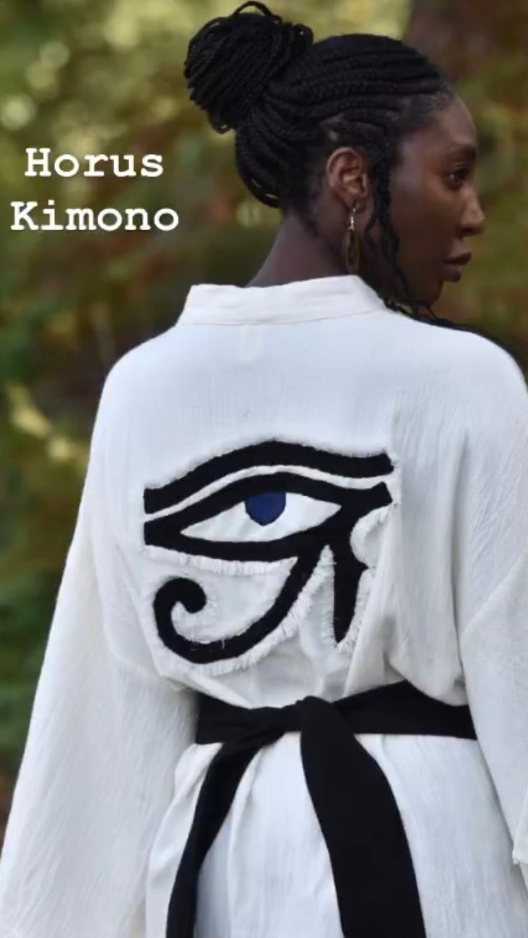 Evil Eye Kimono,horus Kimono,cotton Caftan,rave Clothing,tribal ...