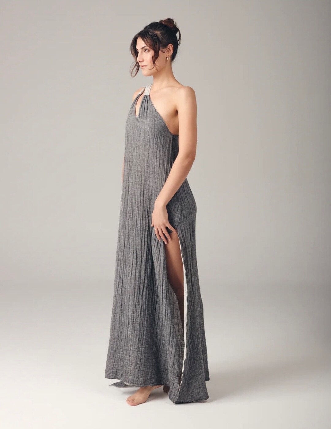 Linen Long Summer Dress,boho Wedding Dress,goddess Dress,egyptian Dress ...