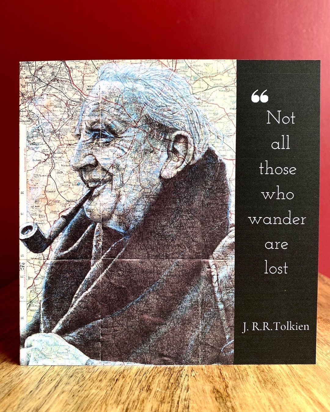 J R R Tolkien Inspired Greeting Birthday Card. Blank Inside - Etsy