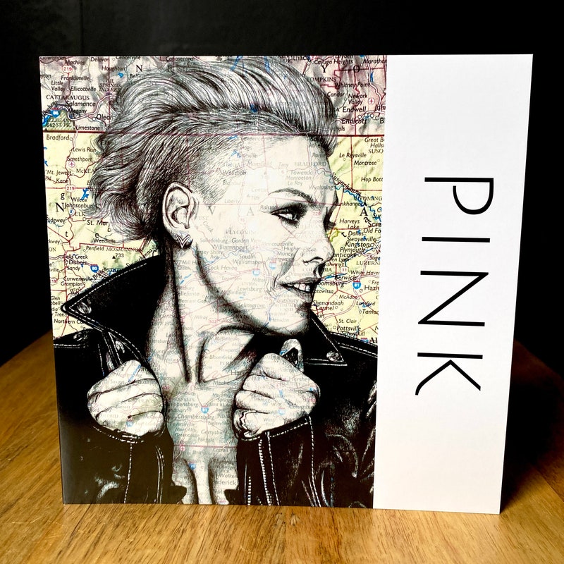 Singer Pink Card - Etsy UK