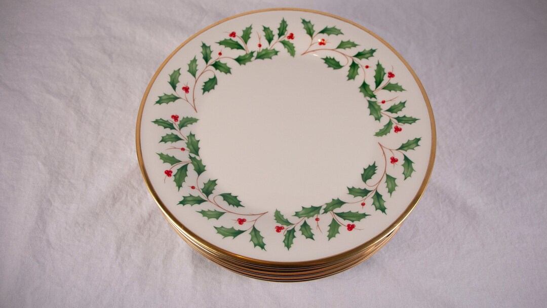Vintage Lenox Holiday Dinner Plate - Etsy