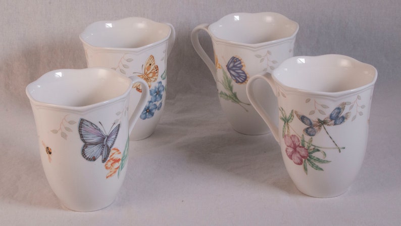Lenox Butterfly Meadow Mugs 12 Oz - Etsy