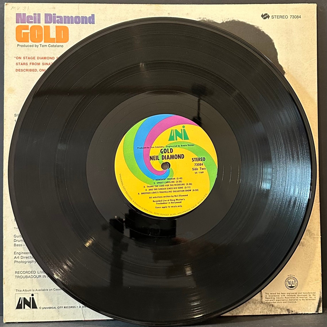 Neil Diamond - Gold - Vinyl LP - Vintage 1970 - Etsy