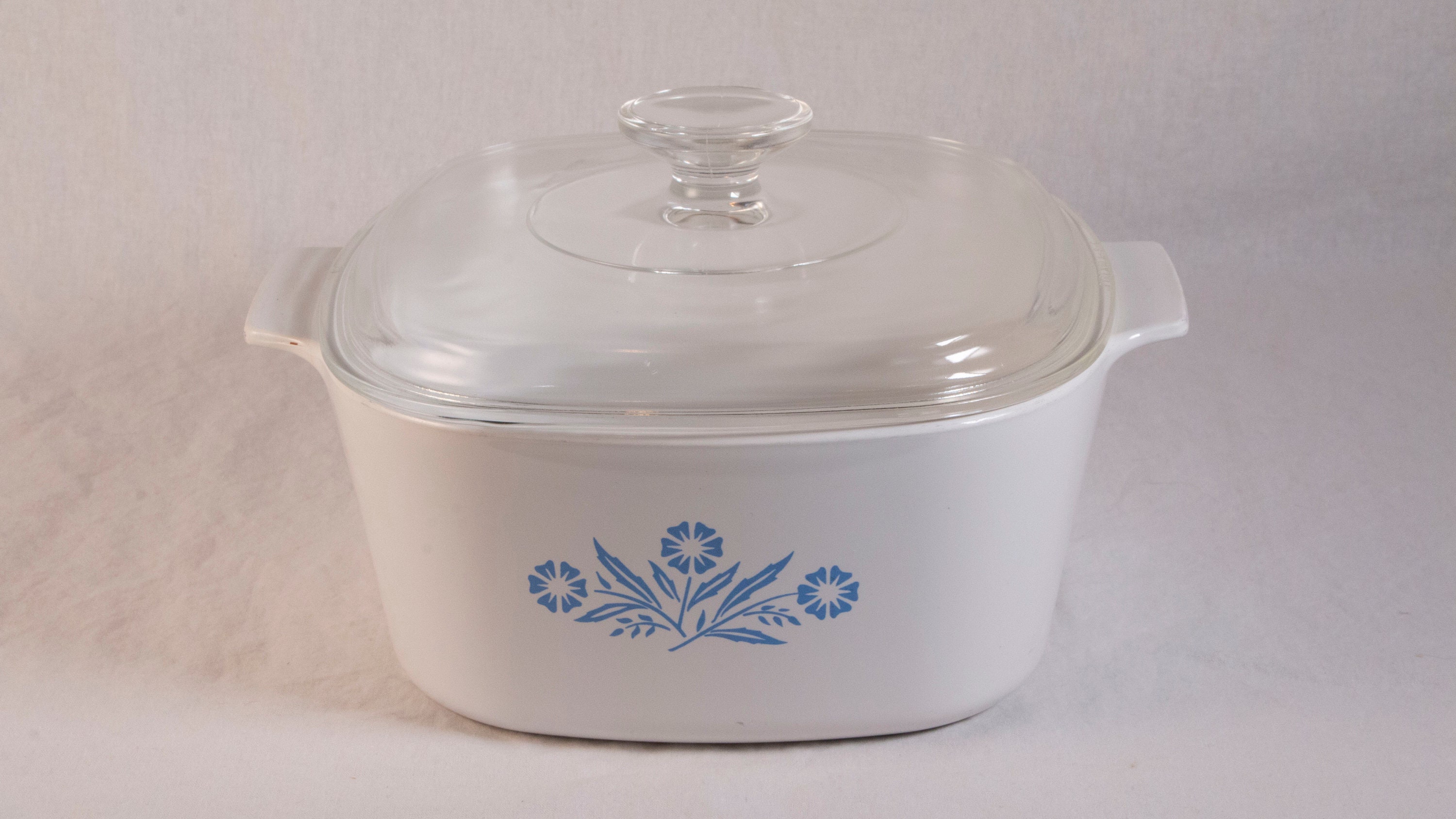 Vintage Pyrex Corningware Blue Cornflower Casserole W/ Glass Lid 3 ...